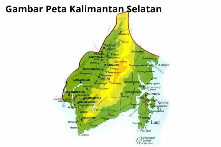 Gambar Peta Kalimantan Lengkap dengan Sejarah dan Budayanya