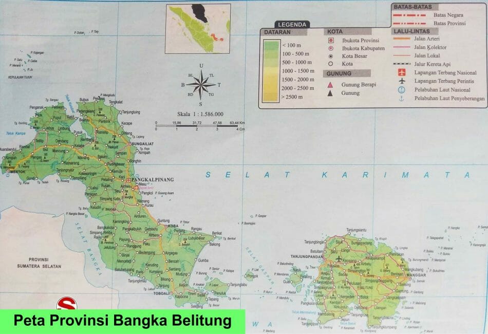 Gambar Peta Sumatera Lengkap dengan 10 Provinsinya