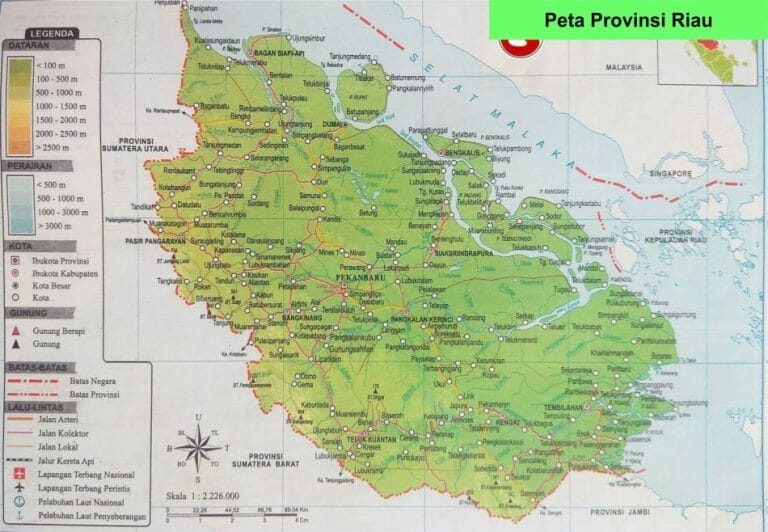 Gambar Peta Sumatera Lengkap dengan 10 Provinsinya