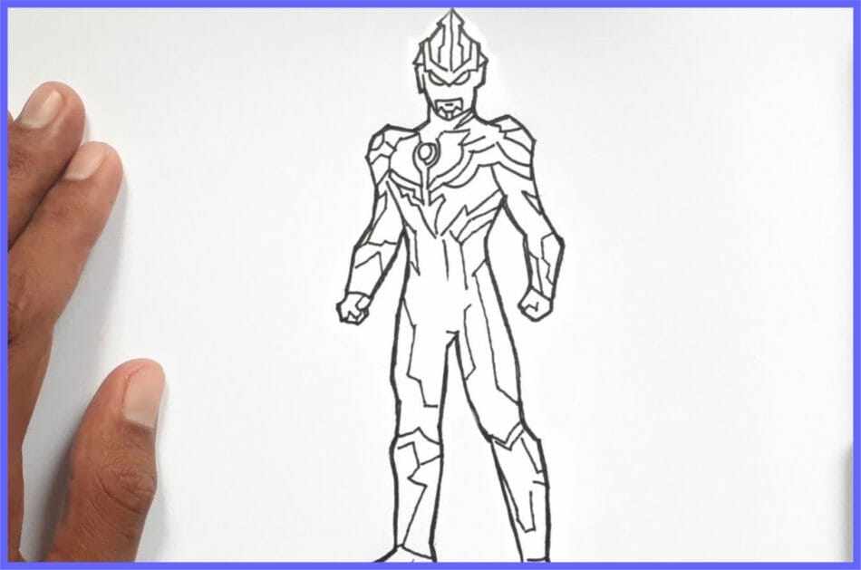 Sketsa Gambar Ultraman Keren dan Lengkap