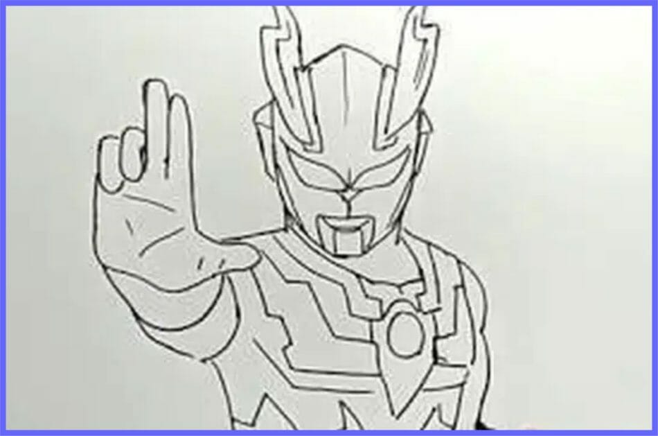Sketsa Gambar Ultraman Keren dan Lengkap