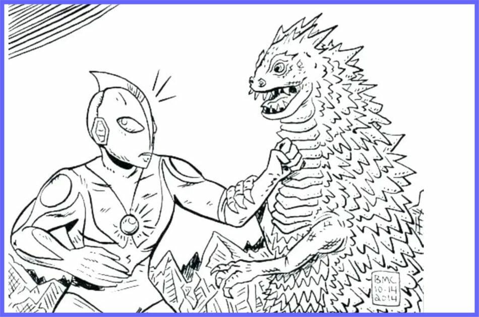 Sketsa Gambar Ultraman Keren dan Lengkap